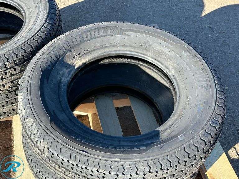 Set of (4) New Grand Force ST205/75R15 Radial Trailer Tires - Roller ...