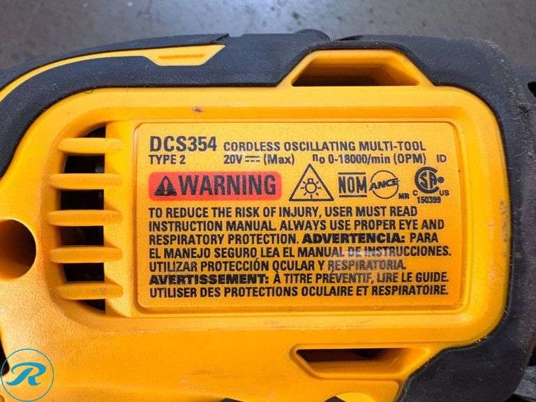 DeWalt DCS354 Cordless Oscillating Multi-Tool with 20V Max Lithium-Ion ...