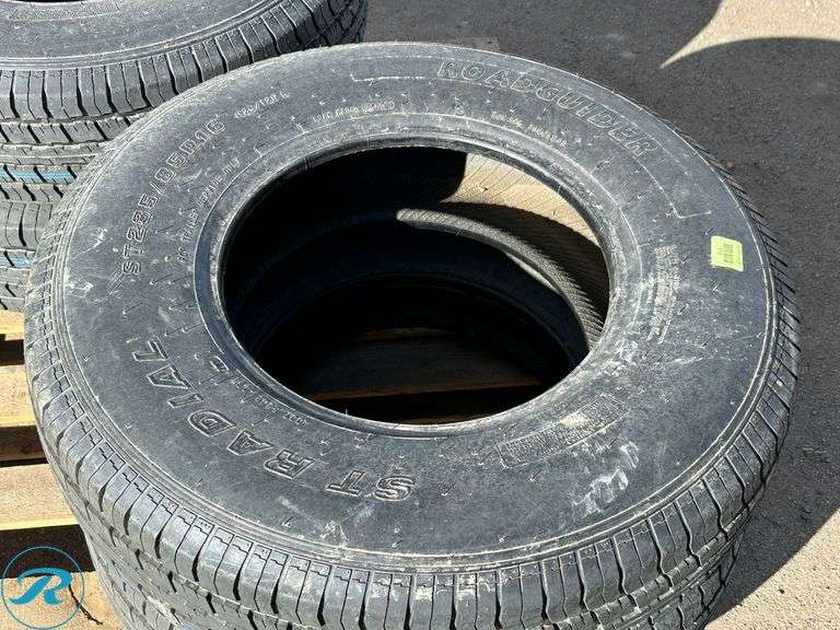 Set of (4) New Road Guider ST235/85R16 Radial Trailer Tires - Roller ...