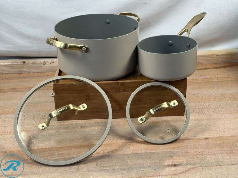 GreenPan: Jewel Pro 11-piece Cookware Set, Taupe- Used - Roller Auctions