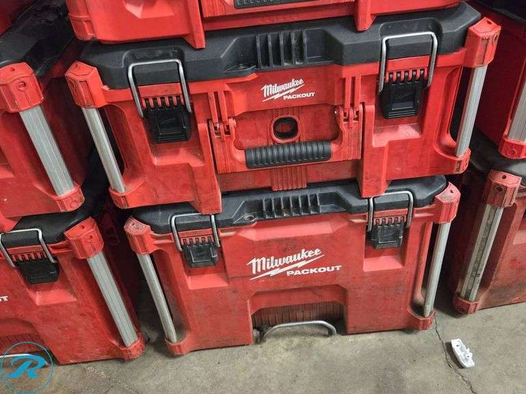 Milwaukee Packout 5-Piece Modular Tool Box - Roller Auctions