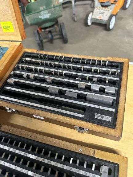 Model M-1 Pin Gage Set Minus .061-.250, (2) Gage Block Sets Economy ...