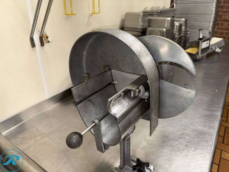 Stainless Steel Prep Table with Nemco Vegetable Cutter, 108in x 30in ...
