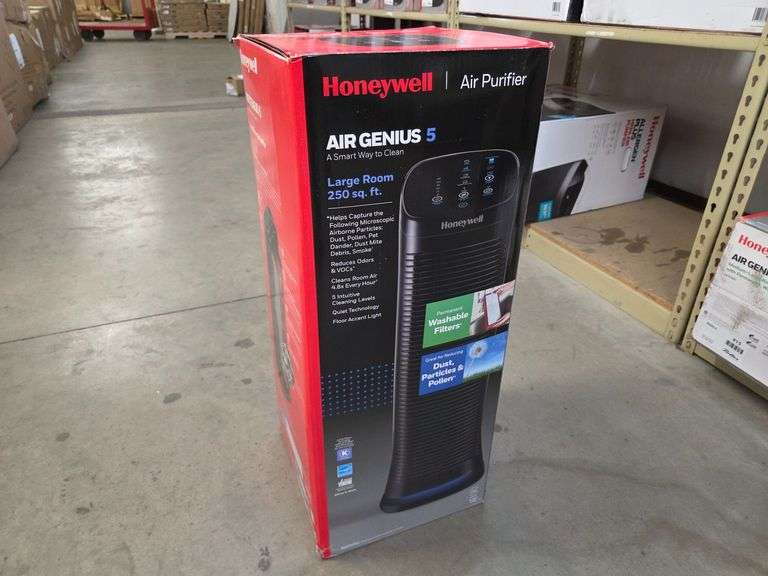 Honeywell Air Genius 5 Air Purifier HFD320 Large Room Permanent ...