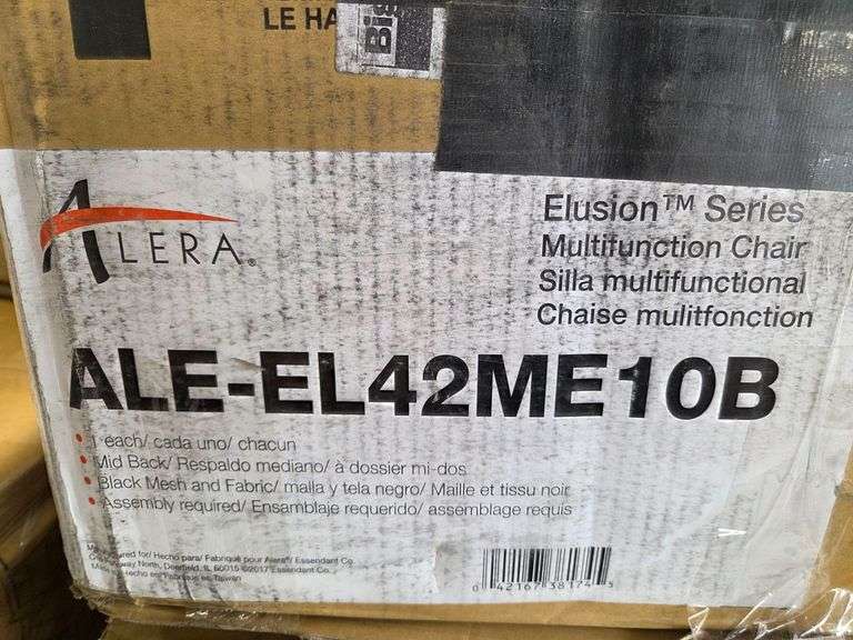 (10) Alera Elusion Series ALE-EL42ME10B Multifunction Chairs - Roller ...
