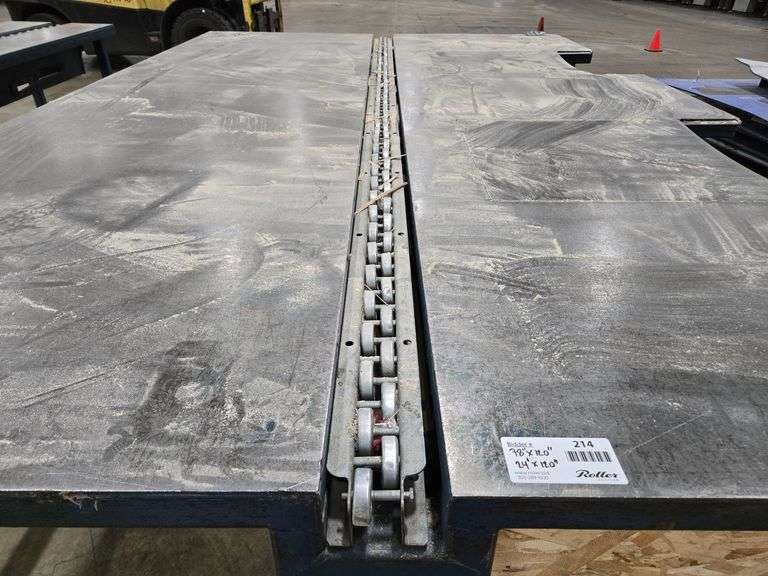 Panel Plus Subcomponent Tables With Pop-up Rollers, 120" x 78" and 120 ...