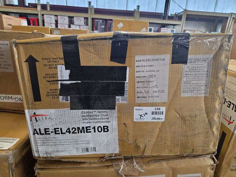 (10) Alera Elusion Series ALE-EL42ME10B Multifunction Chairs - Roller ...