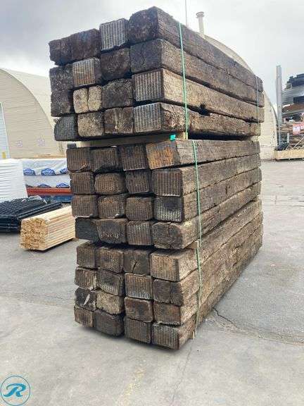 (48) Very Hard to Find Hard Wood Premium Reclaimed Solid Railroad Ties ...