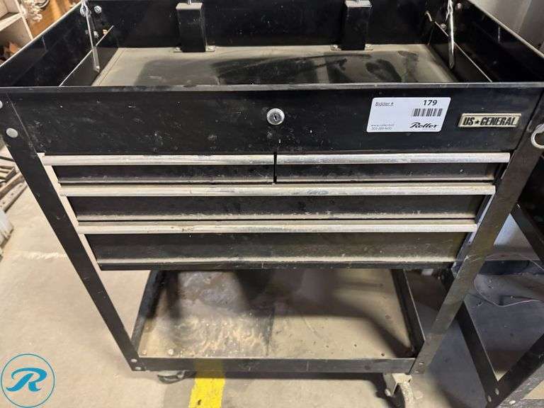 US General 4-Drawer Roller Cart - Roller Auctions