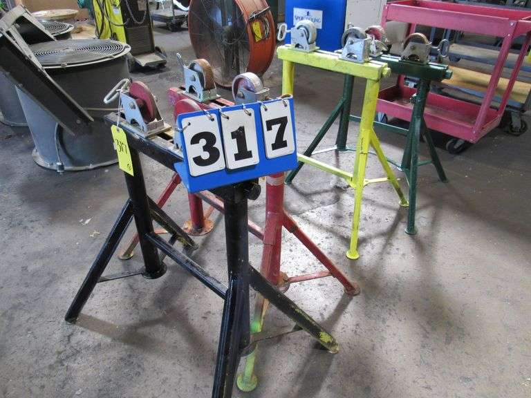 (4) ASSORTED PIPE ROLLER STANDS, SUMNER & B&B - Rosen Systems