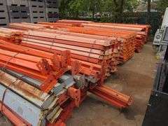 BUNDLE, PALLET RACK BEAMS, 96" APPROXIMATELY (54) - Rosen Systems
