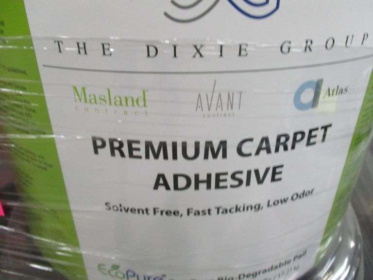 PALLET, (21) 4-GALLON CONTAINERS, DIXIE PREMIUM ADHESIVE AND (1) CASE ...