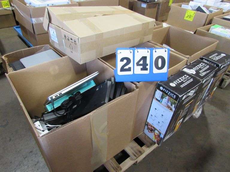 (1) PALLET, ASSORTED ELECTRONICS INCLUDING APPROX. (10) HP ELITE X2 PCs ...