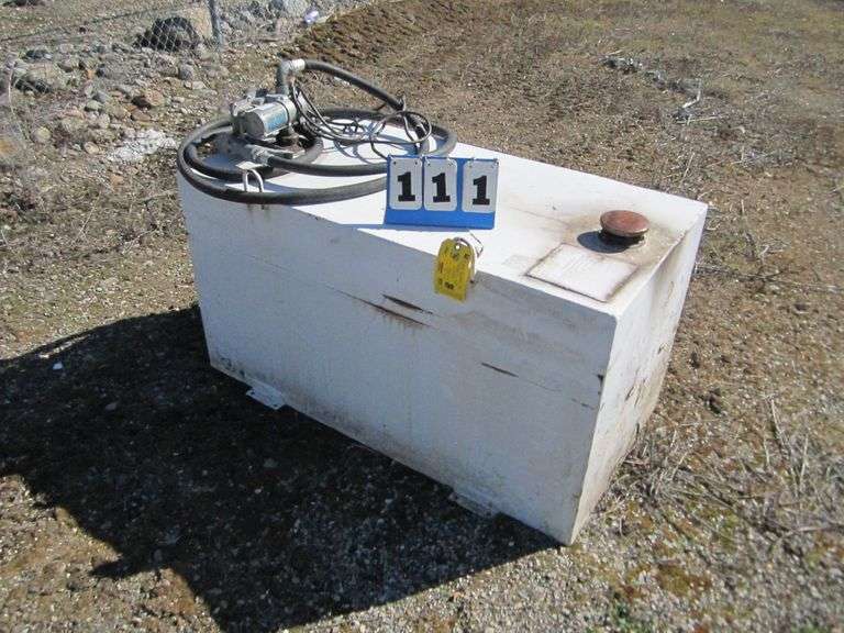 DELTA 100 GALLON CAPACITY FUEL TANK, MDL. 484000, W/GPI FUEL PUMP ...