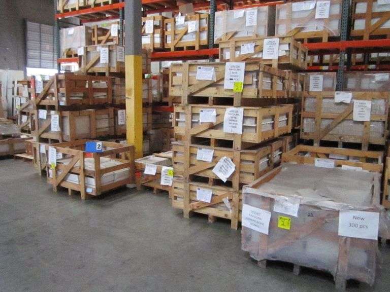LOT, (22) PALLETS INCLUDING,(6) PALLETS - NAPOLINA 18X18 HONES STONE ...