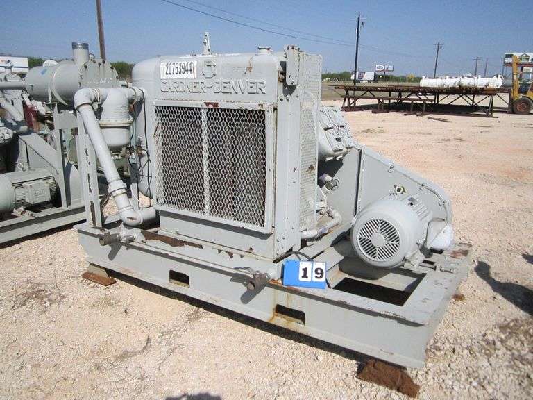 GARDNER-DENVER LP GAS COMPRESSOR, 2-WAF-13, PALLET MOUNTED, 50-HP ...