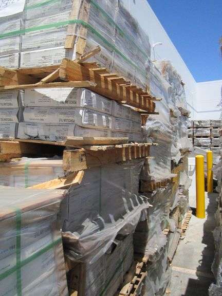 LOT, (19) PALLETS INCLUDING ASSORTED PORCELAIN TILE INCLUDING STATUARY ...