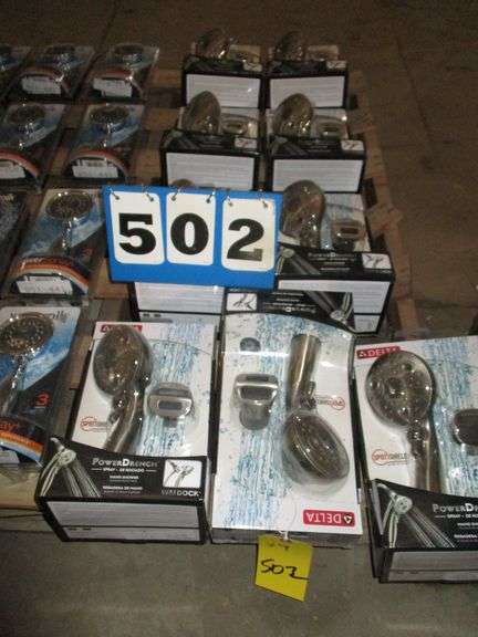 DELTA HAND HELD SHOWER HEAD WITH DOCK POWER DRENCH #051-328 **sold 9x ...