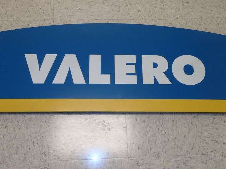 VALERO METAL ADVERTISING SIGN 4'9" X1'3" - Rosen Systems