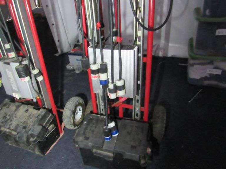 PORTABLE ELECTRICAL POWER UNIT, MOUNTED TO HAND TRUCK, INCLUDES BATTERY ...