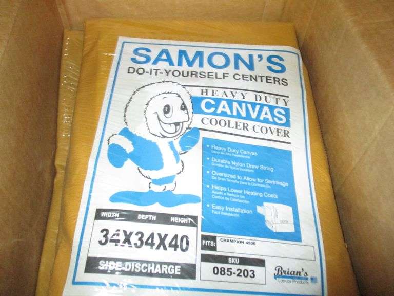LOT, (7) BOXES AND PARTIAL BOXES OF CANVAS COOLER COVER AS SHOWN ON (1 ...