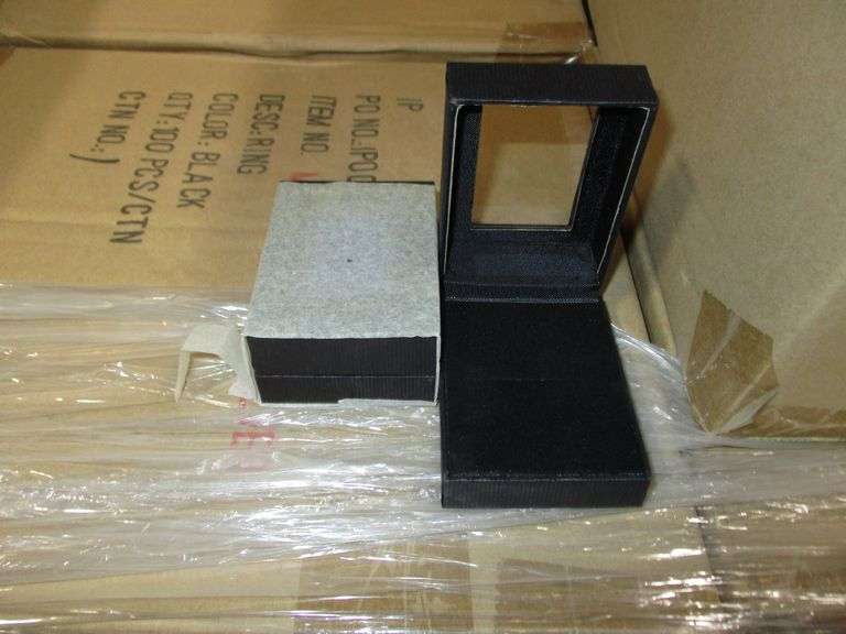 APPROX. (60) BOXES OF (100) EACH EMPTY RING BOXES AS SHOWN ON (1 ...