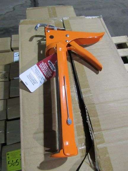 BOX, 9" PRO CAULK GUN WITH TIP CUTTER, HYDE 46435, 12 PER BOX **sold 7x ...
