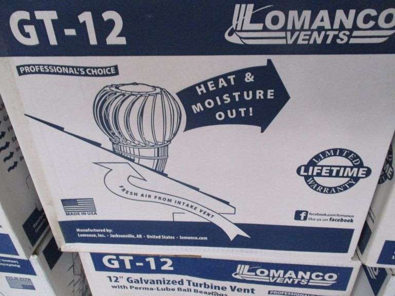 Lomanco Gt 12 Galvanized Turbines