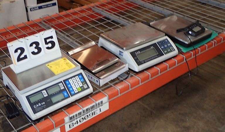 LOT OF (5) DIGITAL SCALES INCLUDES (1) CAS ER JR, (1) CAS MODEL ED (NO ...