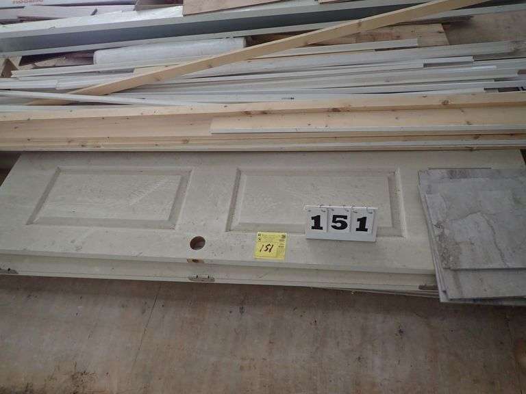 BUILDERS SUPPLY INCLUDING (2) DOORS, SHEET ROCK PANELS, WOOD SCRAPS ...