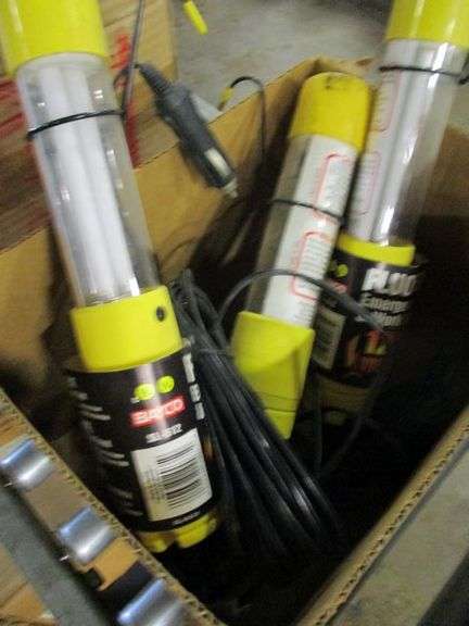 BAYCO FLUORESCENT EMERGENCY WORK LIGHTS, 12 VOLT #SL-512 (sold 3x the ...