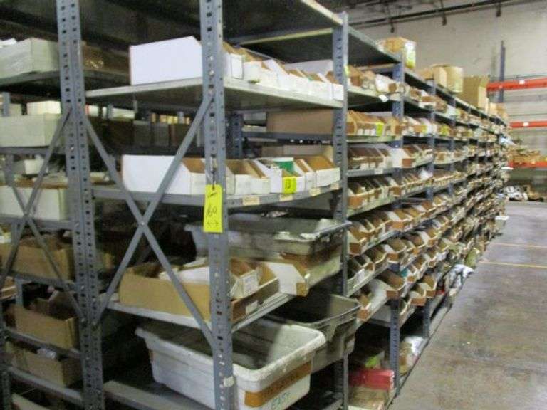 ASSORTED AUTOMOTIVE FASTENERS IN (24) SECTIONS OF SHELVING INCLUDING ...