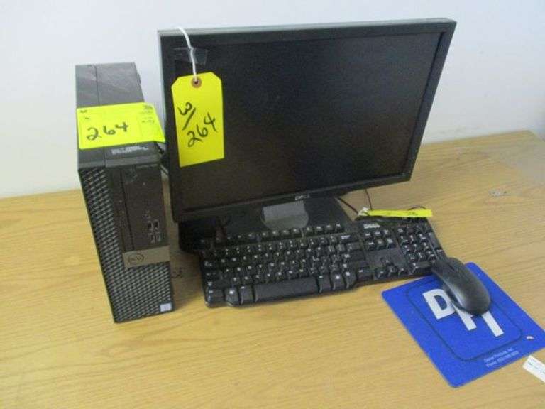 DELL OPTIPLEX 7070 COMPUTER WITH MONITOR, KEYBOARD, MOUSE AND SPEAKER ...