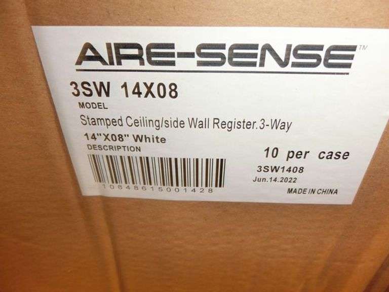 PALLET, AIRE SENSE STAMPED CEILING/SIDE WALL REGISTER, 3-WAY 14" X 08 ...