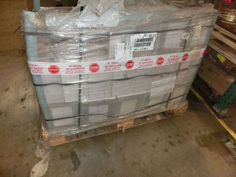 PALLET, CERAMIC TILE 4-1/4" X 10" WHITE APPROX. (60) CASES 38-PER CASE ...