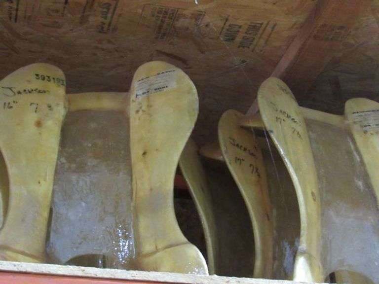 ASSORTED SADDLE TREES ON TOP SHELF AS SHOWN *Located in saddle shop ...