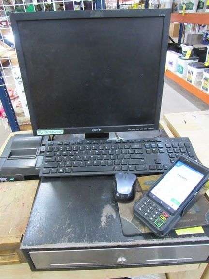 CHECK OUT STATION INCLUDING DELL VOSTRO APC BACK UP, ACER MONITOR ...