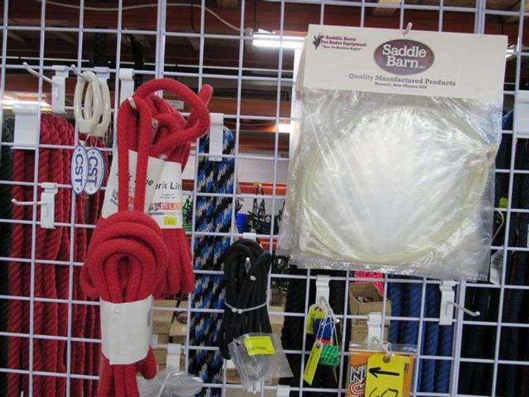 APPROX. (25) ASSORTED ROPING ACCESSORIES ON GRID - Rosen Systems