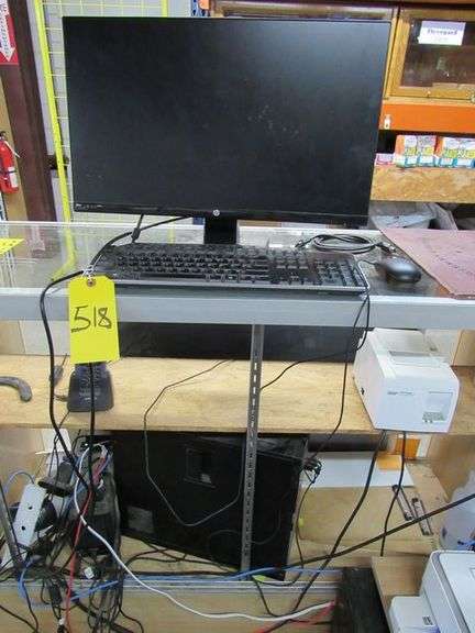 CHECK OUT STATIONS, (3) DELL OPTIPLEX XE2, MONITOR, KEYBOARD, MOUSE ...