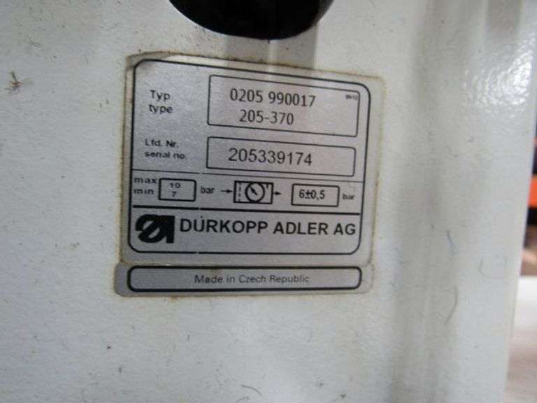 DURKOPP ADLER TYPE 205-370 INDUSTRIAL SEWING MACHINE *Located in saddle ...
