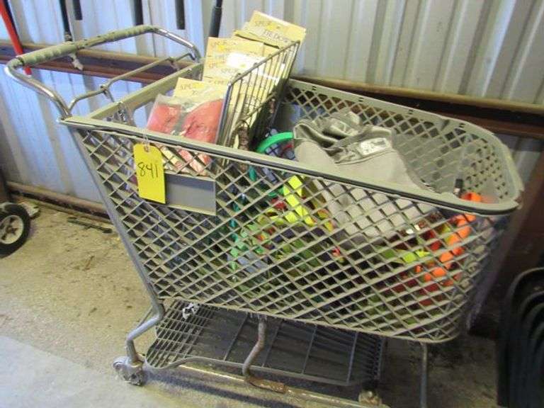 SHOPPING CART WITH SPUR TIE DOWNS, ROPES, BE915 NOSE BANDS AND MORE AS ...