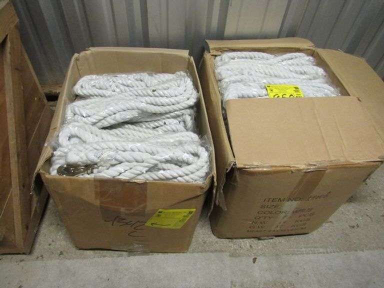 (2) BOXES, WHITE LEAD ROPES - APPROX.. (75) - Rosen Systems