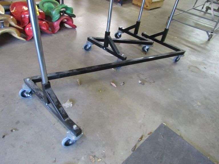 LOT (2) PORTABLE CLOTHES HANGING RACKS - Rosen Systems