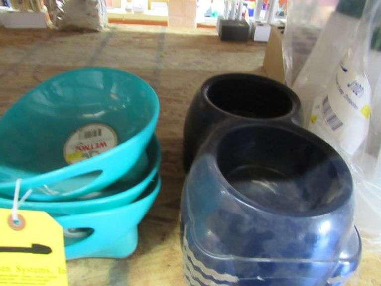 LOT, ASSORTED CAT BOWLS, ESBILAC FORMULA & BOVINE EASY DRENCHER - Rosen ...