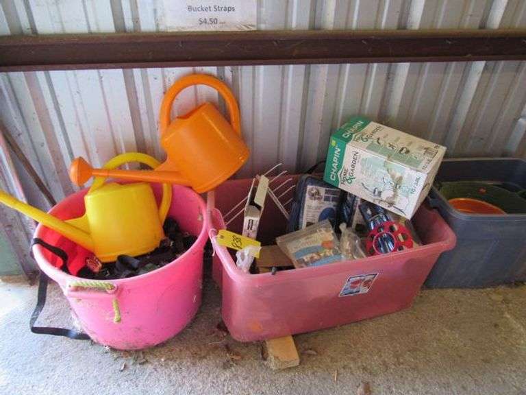 (3) TOTES WITH CONTENTS INCLUDING ACTIVE BALL COVERS, ALL FLEX TAG ...