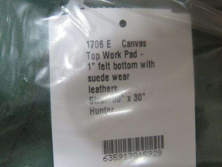 APPROX. (18) CANVAS TOP WORK PADS 30" X 30" - Rosen Systems