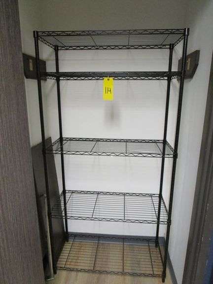 BLACK METRO RACK 12" X 36" X 6' - Rosen Systems