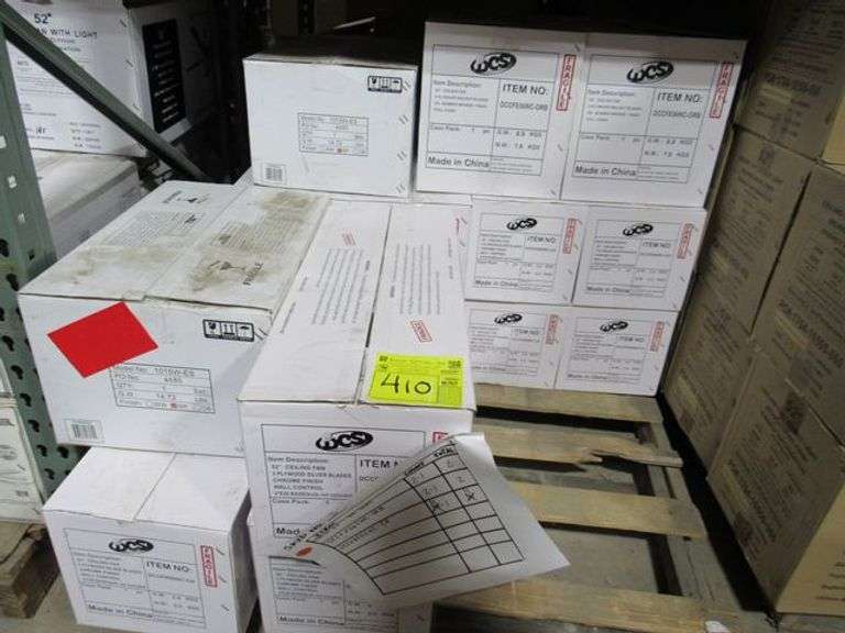 (3) PALLETS, APPROX. (65) ASSORTED 52" CEILING FANS, 3,4 AND 5 BLADES ...