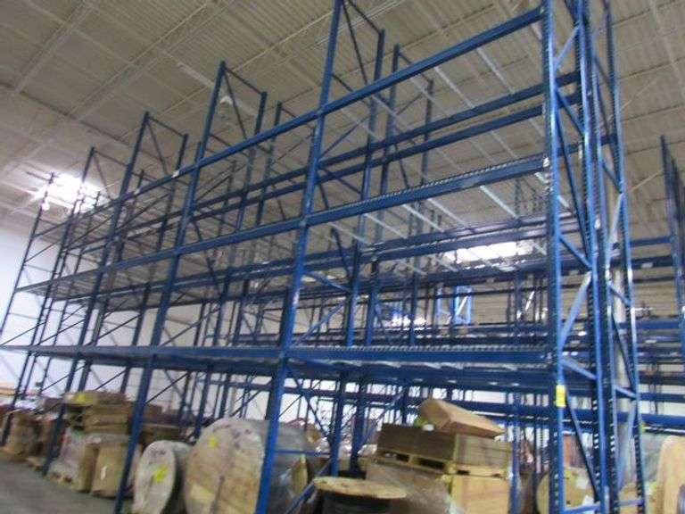 *EMPTY* PALLET RACK - APPROX. 23' X 9' X 42" WITH WIRE DECKING *WINNING ...