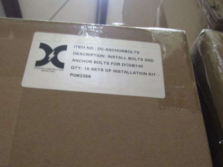 PALLET, (190) INSTALL BOLTS AND ANCHOR BOLT INSTALL KITS - Rosen Systems